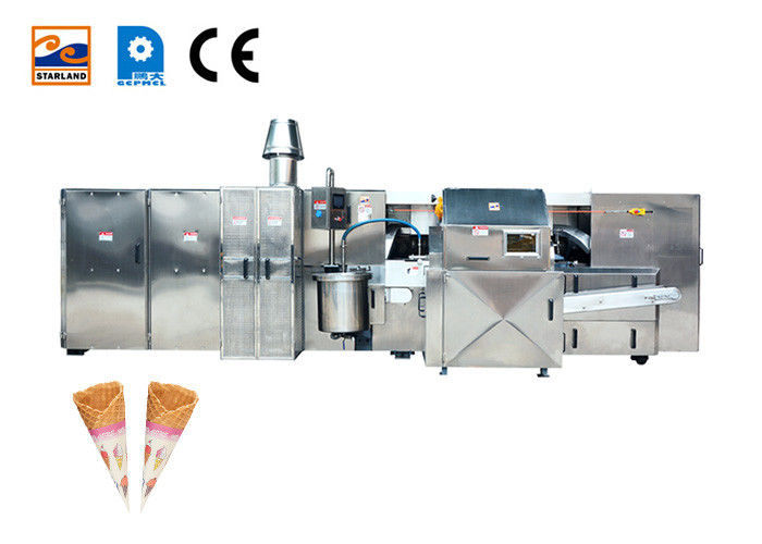 Advanced Automatic Rolled Sugar Cone Making Machine , Ice Cream Cone ...