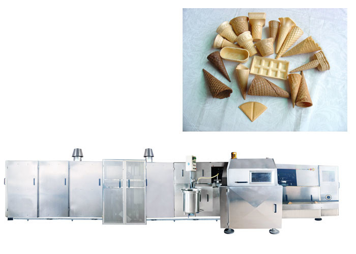 Wafer Cone Ice Cream Making Equipment , High Capacity Ice Cream ...