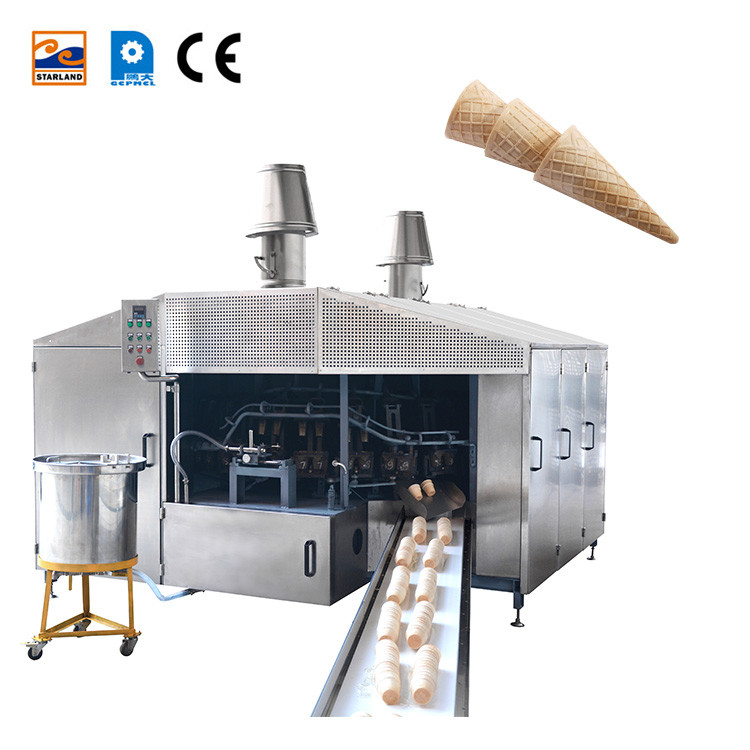 1.0HP 28 Plates Wafer Cone Production Line Bakery Equipment For Wafer ...
