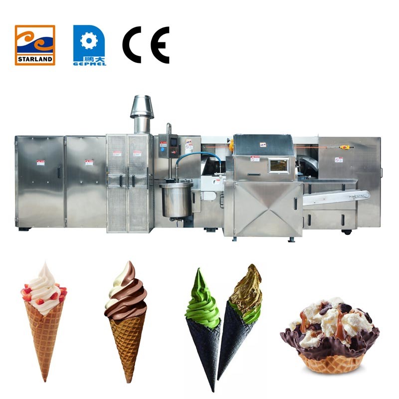 380V Waffle Cone Maker / Crispy Ice Cream Cone Production Line