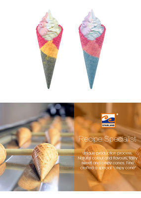 Homemade Wafer Cones For Ice Cream / Waffle Cone Bowls with Custom Logo